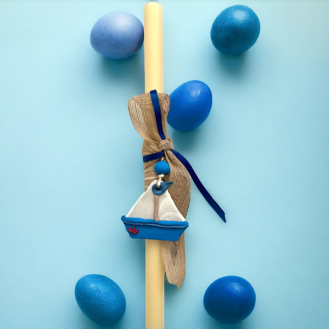 Sail Boat Beeswax Easter Candle – Studio by Zee